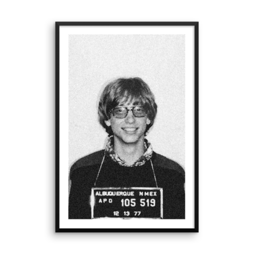 Bill Gates Mug Shot Poster – Art of Grind